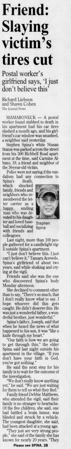 Cold Case Spotlight - Stephen Spina - Project: Cold Case