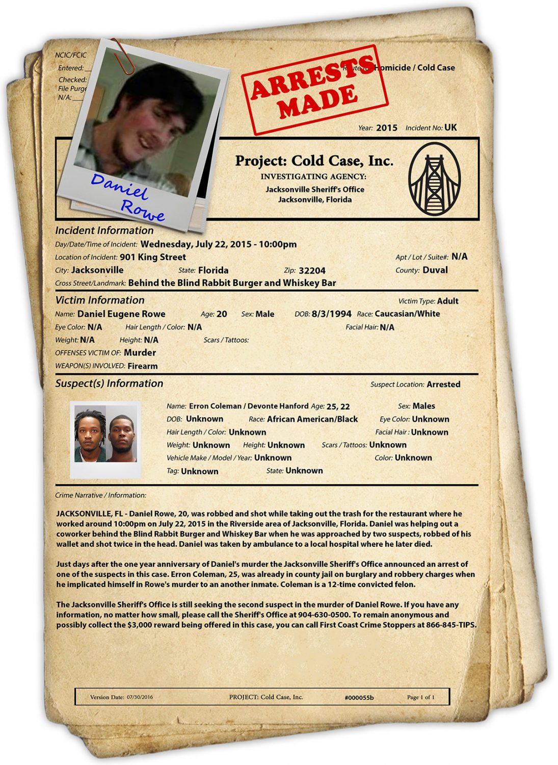 Cold Case Spotlight - Daniel Rowe - Project: Cold Case