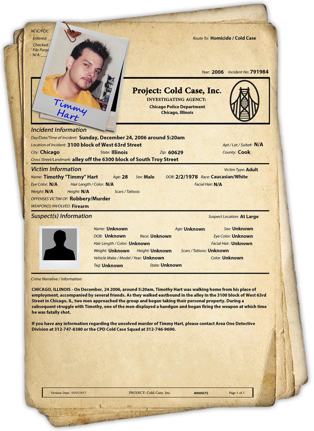 Cold Case Spotlight - Timmy Hart - Project: Cold Case