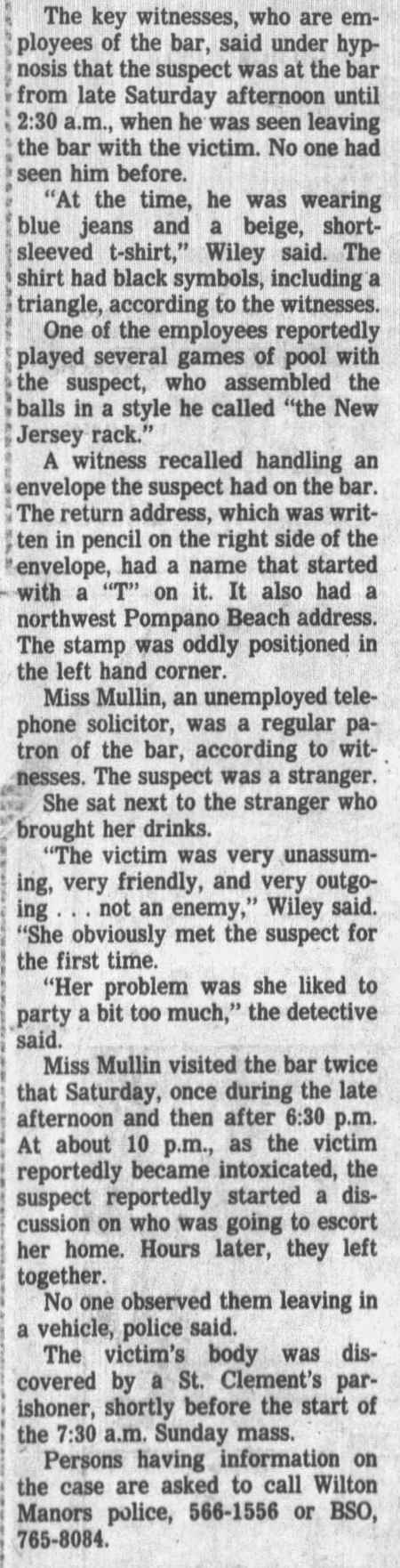 Anna Marie Mullin - Project: Cold Case