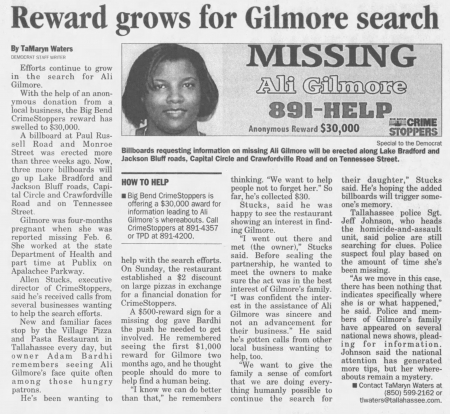 Ali Gilmore - Project: Cold Case