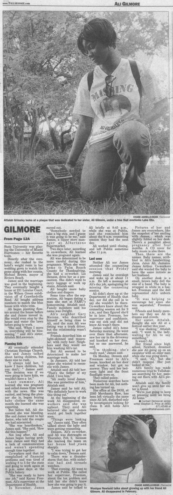 Ali Gilmore - Project: Cold Case