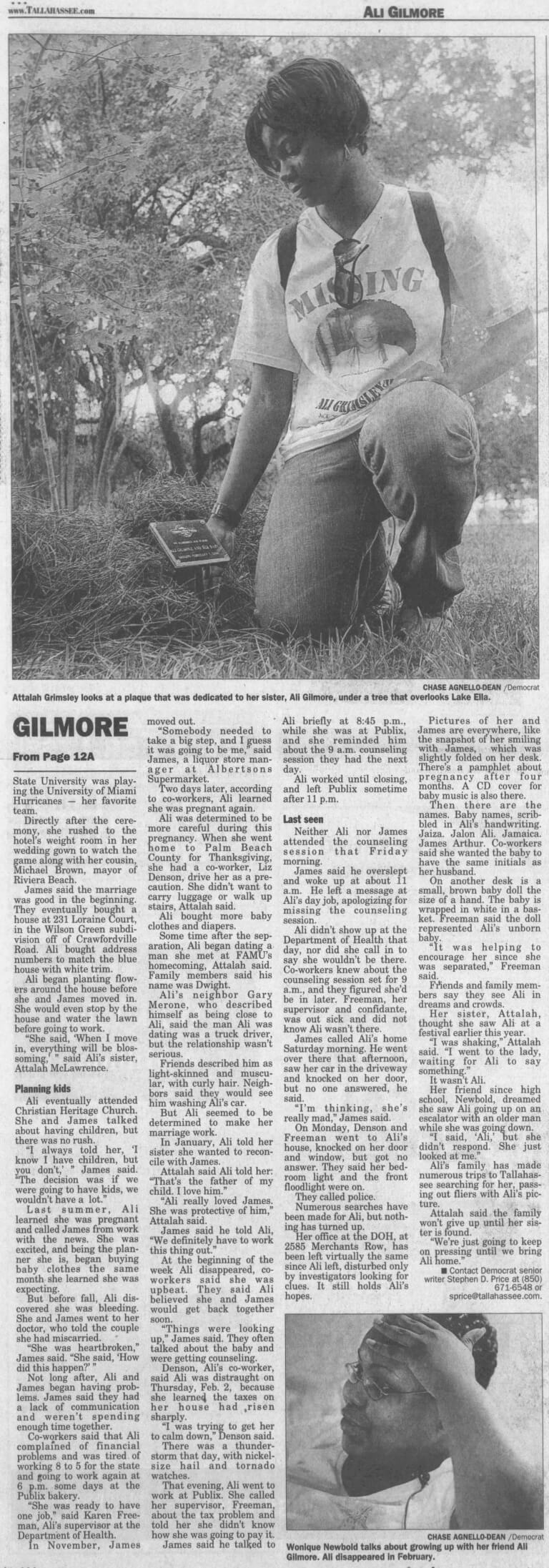 Ali Gilmore - Project: Cold Case