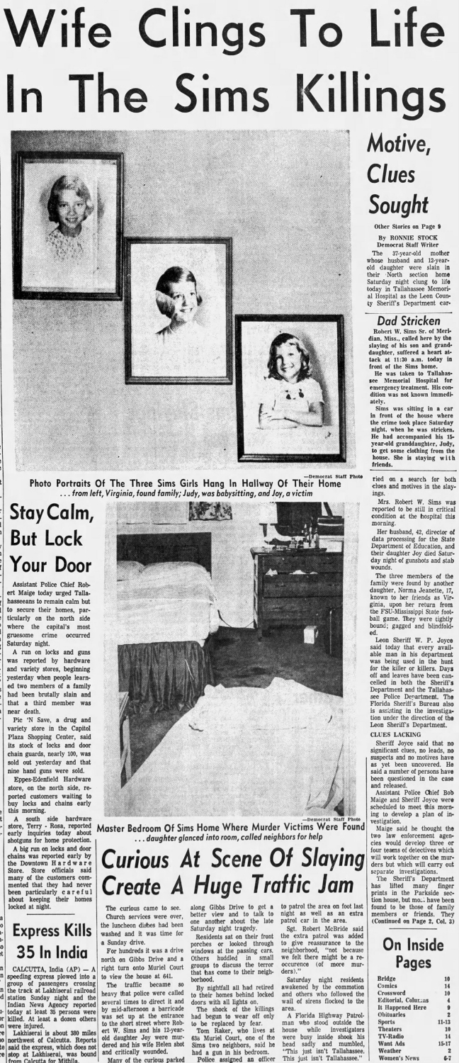 Robert, Helen, Joy Sims - Project: Cold Case