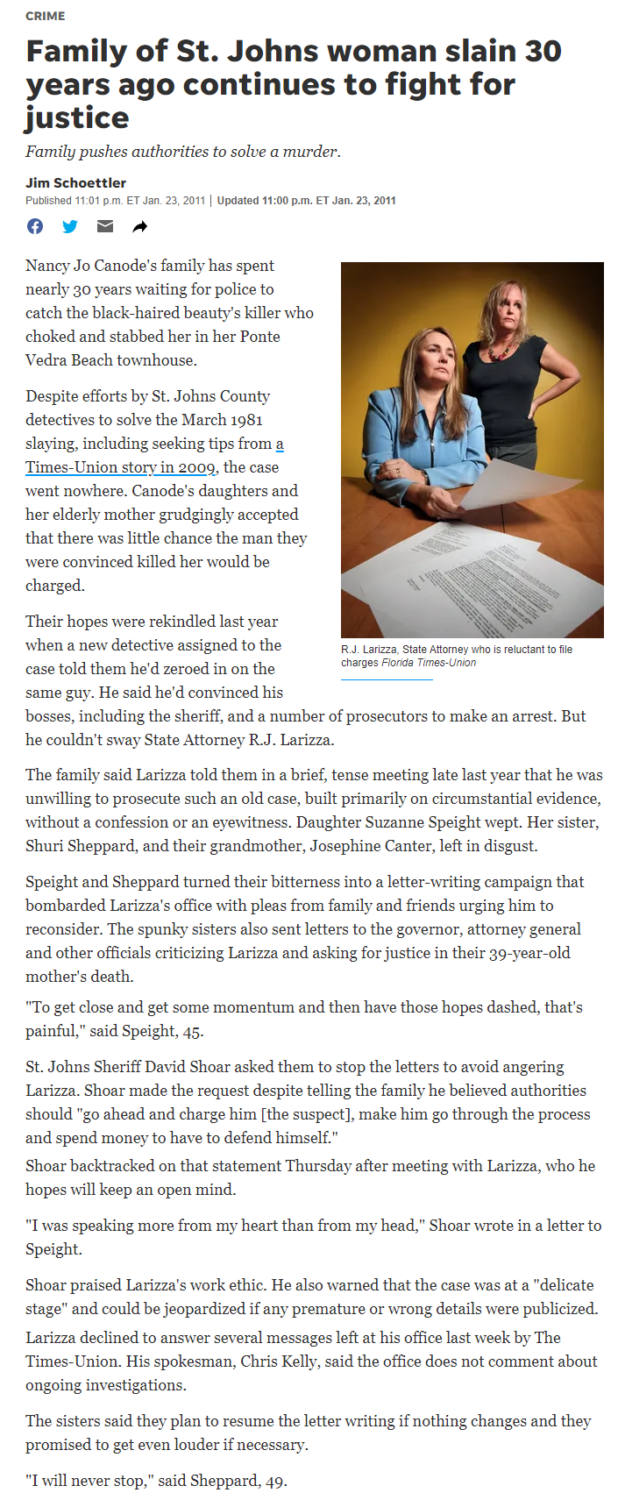 Nancy Jo Canode - Project: Cold Case