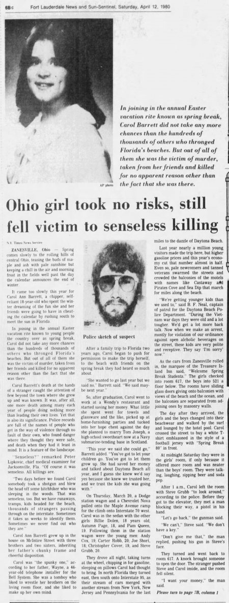 Carol Ann Barrett - Project: Cold Case