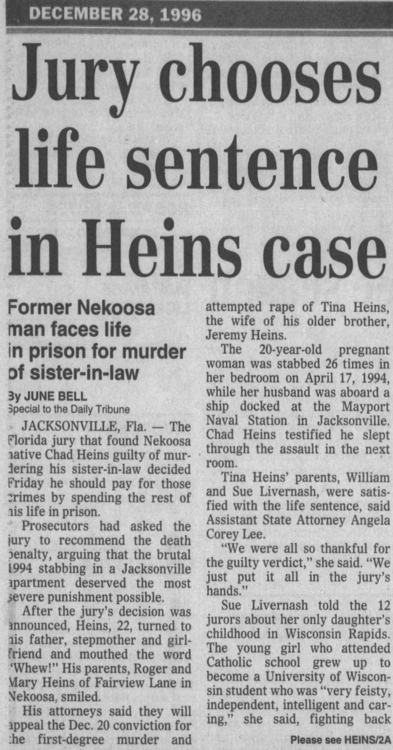 Tina Heins - Project: Cold Case