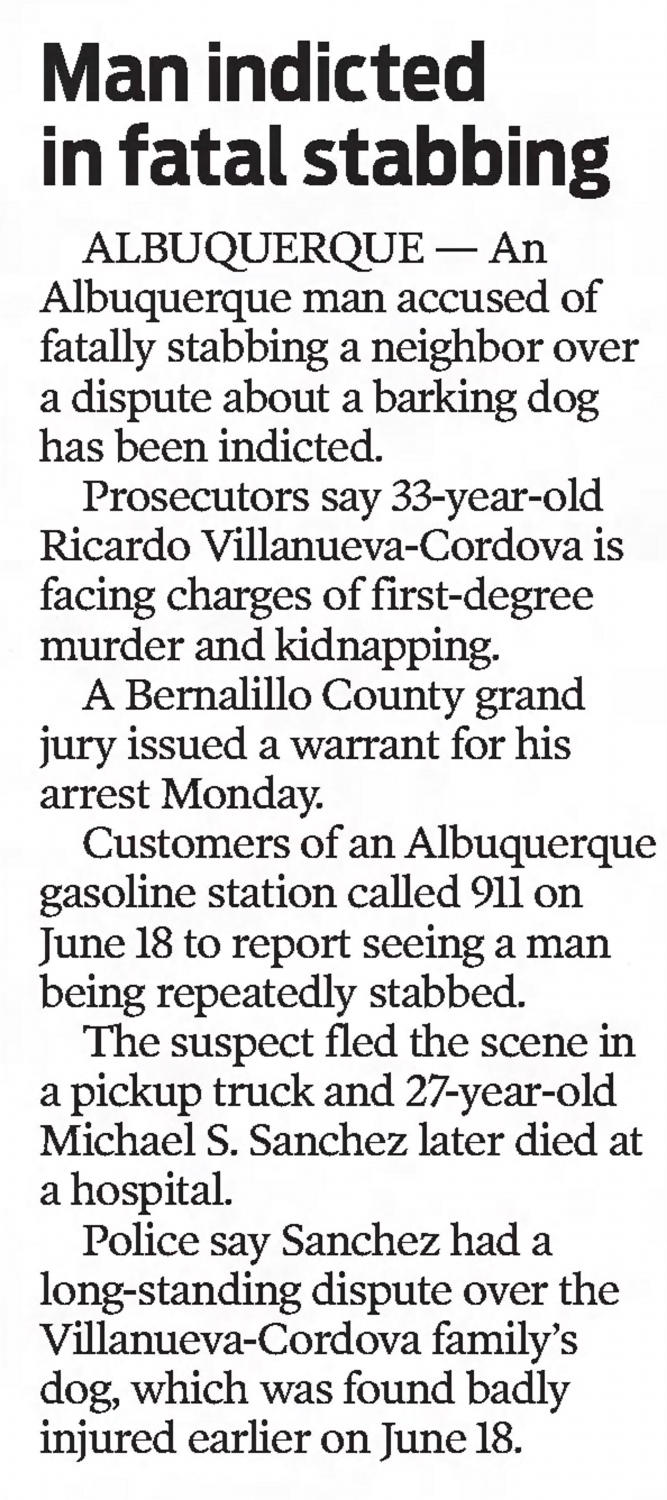 Michael Sanchez - Project: Cold Case