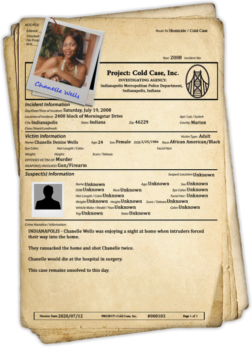 Chanelle Wells - Project: Cold Case