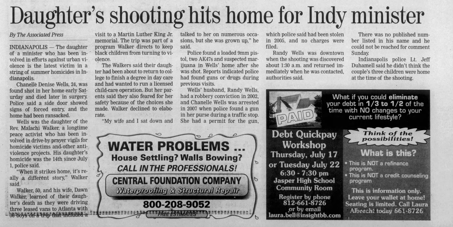 Chanelle Wells - Project: Cold Case