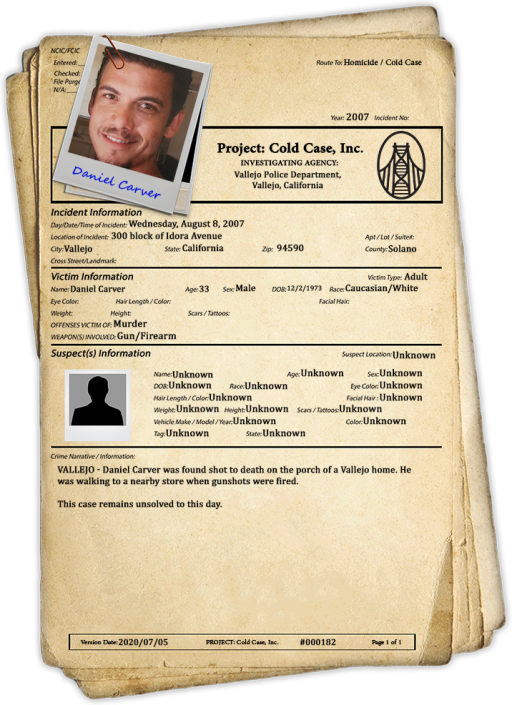 Daniel Carver - Project: Cold Case