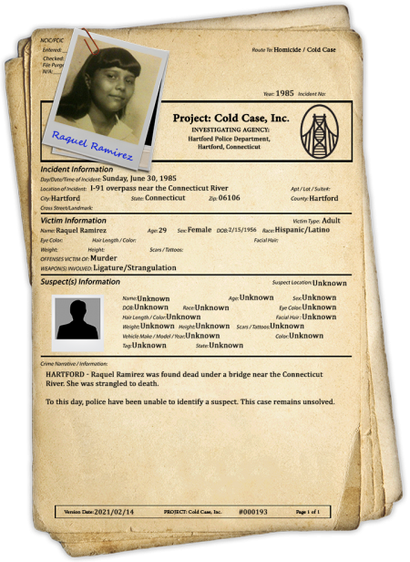 Raquel Ramirez - Project: Cold Case