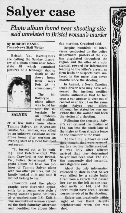 Tammy Salyer - Project: Cold Case