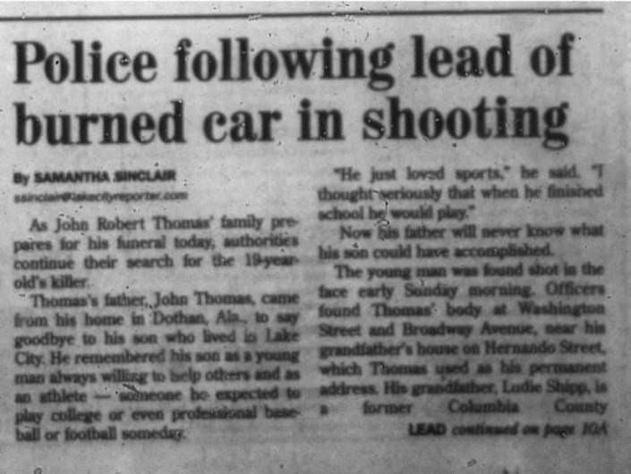 John Robert Thomas - Project: Cold Case