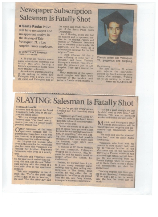 Eric Velasquez - Project: Cold Case