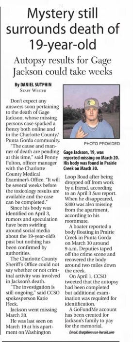 Gage Jackson - Project: Cold Case