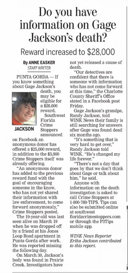 Gage Jackson - Project: Cold Case