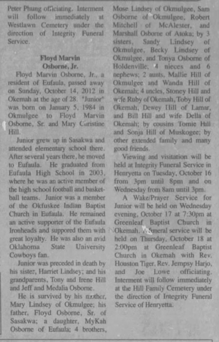 Floyd Osborne Jr - Project: Cold Case