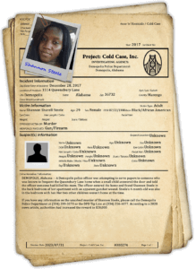 Shannon Steele - Project: Cold Case
