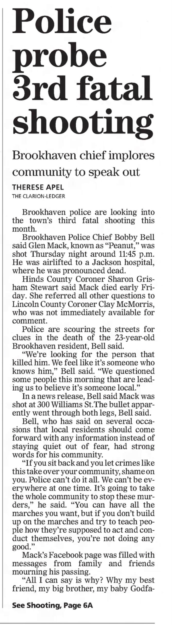 Bridget Hall - Project: Cold Case