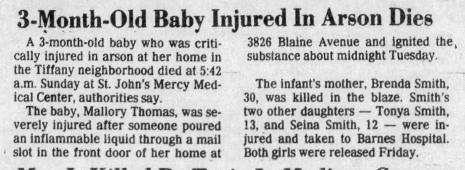 Brenda Smith and Mallory Thomas - Project: Cold Case