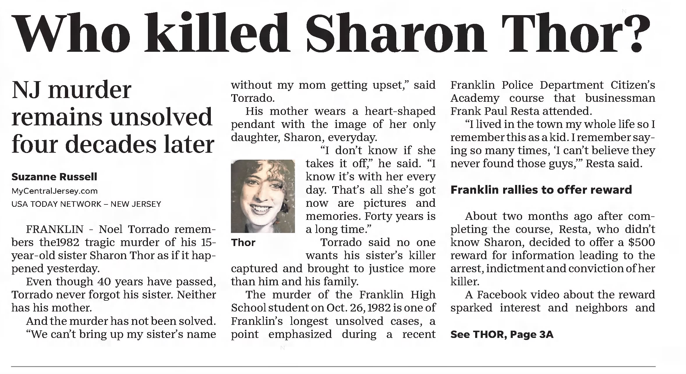 Sharon Thor - Project: Cold Case