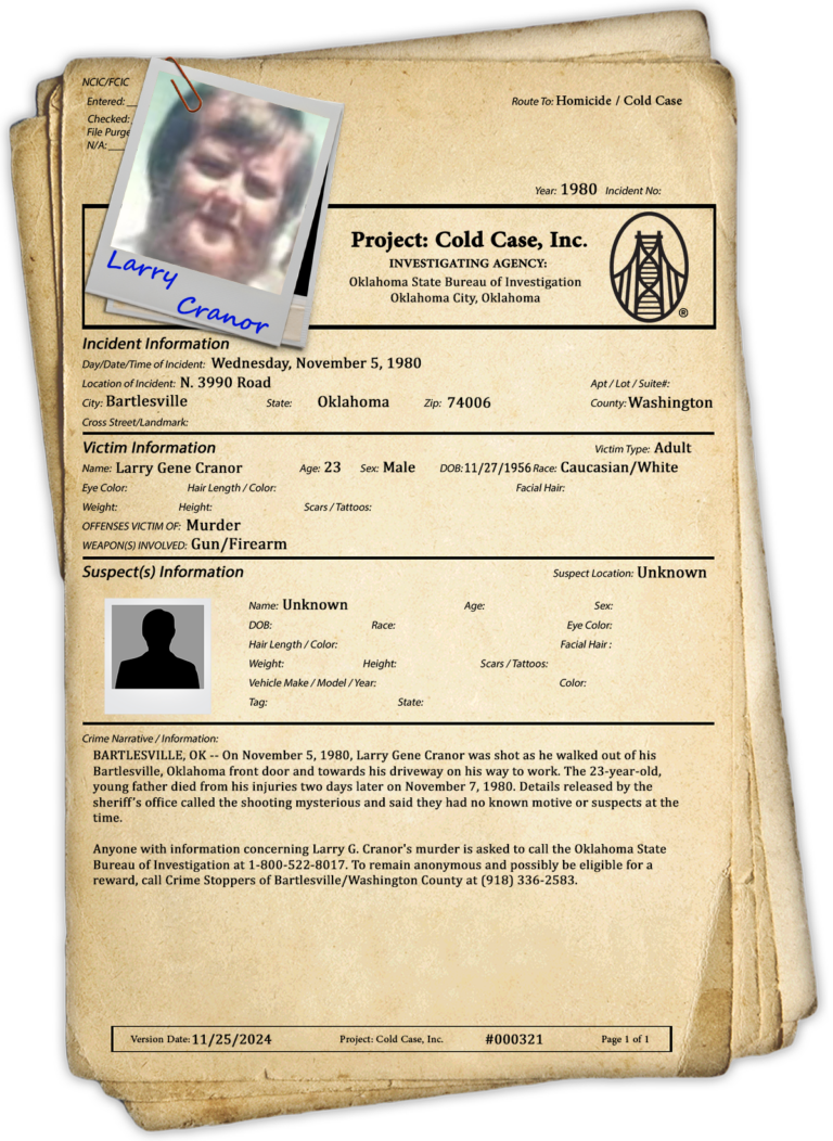Larry Cranor - Project: Cold Case