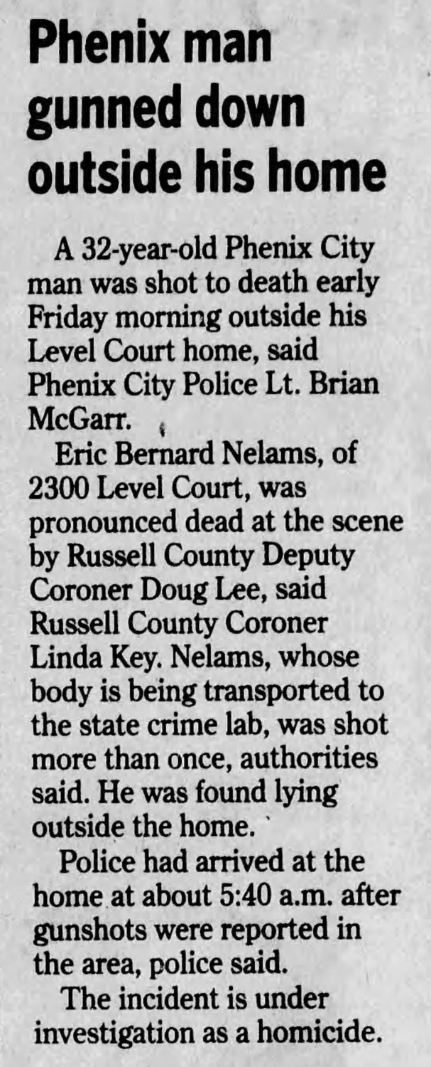 Eric Nelams - Project: Cold Case