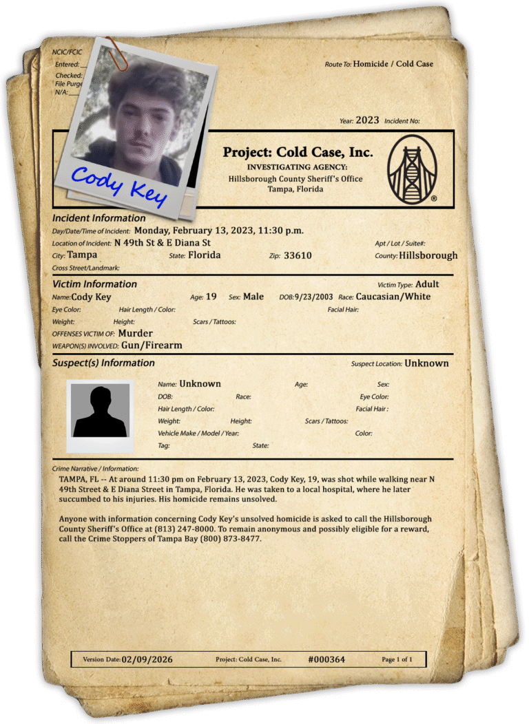 Cody Key - Project: Cold Case